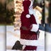 Deluxe Velvet Santa Suit | Embroidered Christmas Outfit, Faux Fur Trim ...