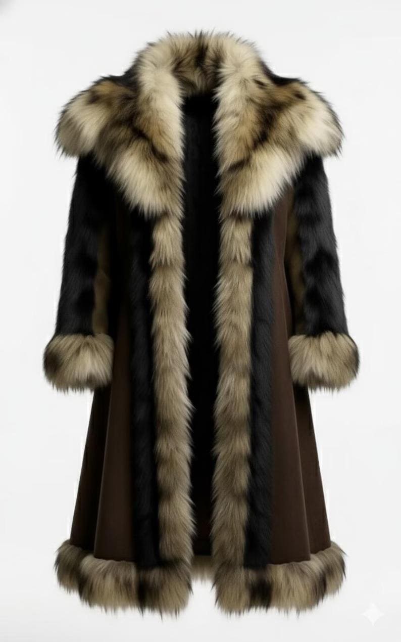 Handmade Medieval Fur Coat | Viking Warrior Costume | Renaissance Fair ...
