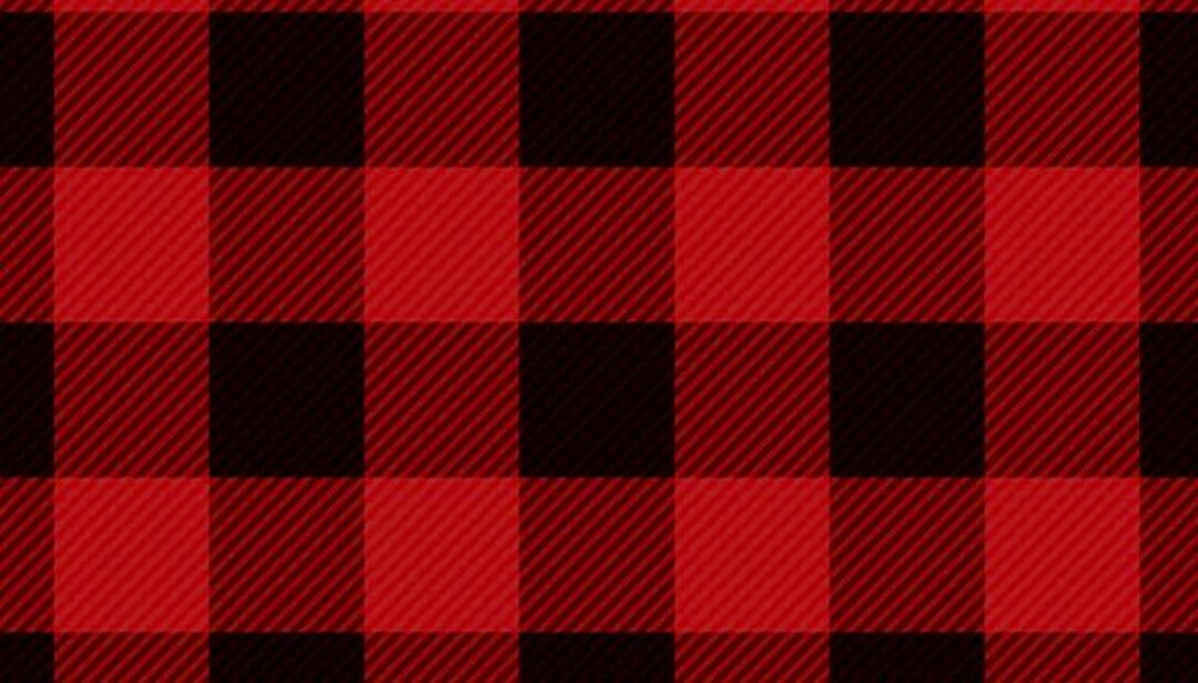 Red Black Buffalo Check Flannel Fabric Sold by the Fat Quarter and Yard ...