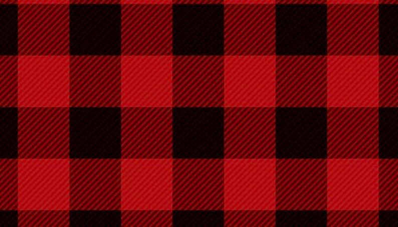 Red Black Buffalo Check Flannel Fabric Sold by the Fat Quarter and Yard ...