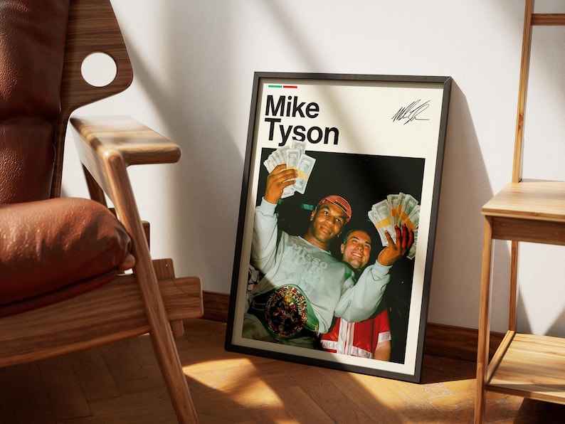 Mike Tyson Poster | Boxing Wall Art | Framed Sports Print | Boxing ...