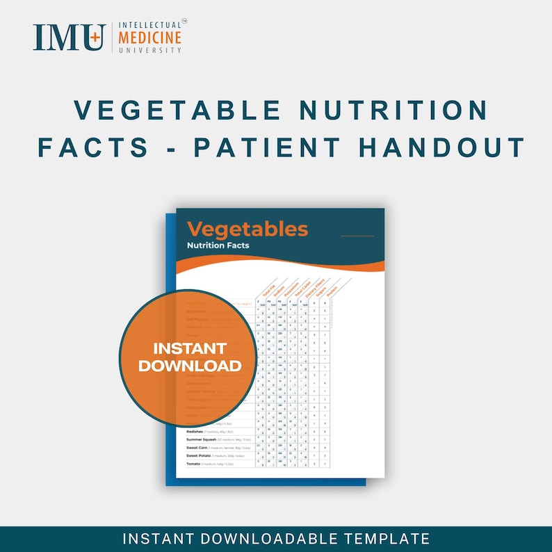 Vegetable Nutrition Facts Chart – Serving Sizes, Carbs, Fiber, Sugars ...