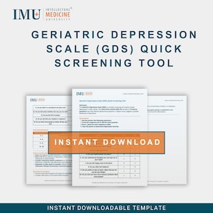 Geriatric Depression Scale (GDS) Quick Screening Tool – 15‑question ...