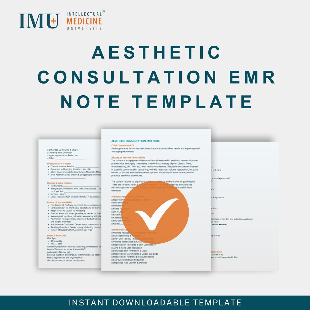 Consultation EMR Template – Patient Assessment Form (digital Download ...