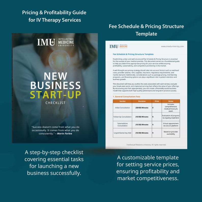 IV Therapy Business Starter Kit - Etsy