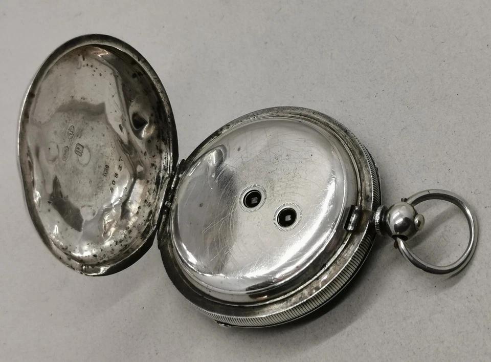 Vtg 1910 Veracity Dimier Bros Solid Sterling Silver 52mm Pocket Watch ...