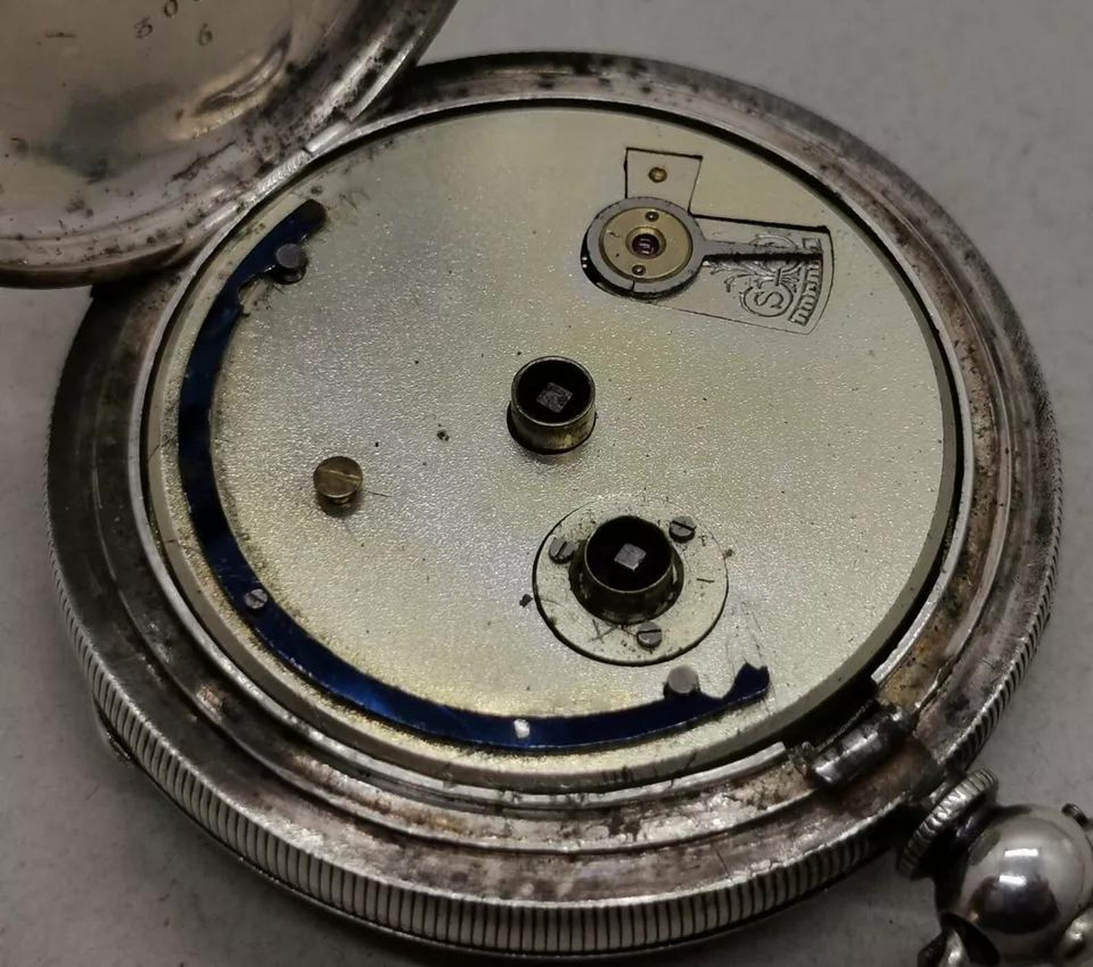 Vtg 1910 Veracity Dimier Bros Solid Sterling Silver 52mm Pocket Watch ...