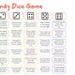 Candy Dice Game: Fun Printable Party Game for Kids (PDF Download) - Etsy