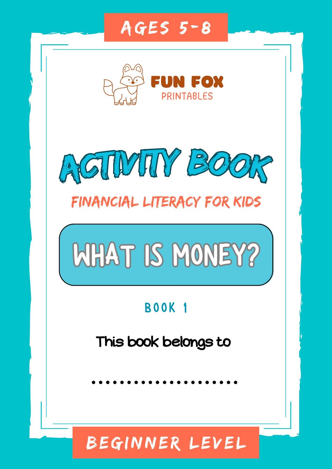 What is Money? | Fun Printable Activity Book for Kids | Financial ...