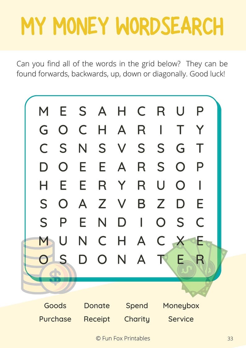 Spending Money - Intermediate Level Activity Book (book 3) for Tweens ...