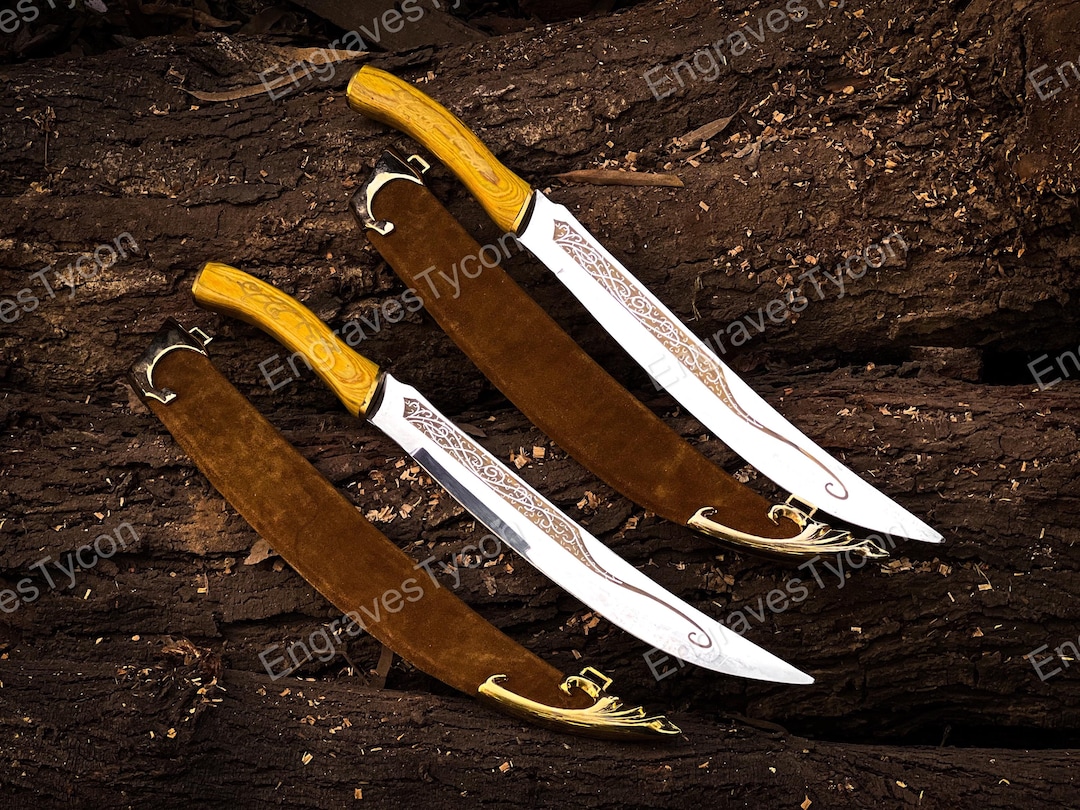 Legolas Greenleaf’s Swords Duo With Scabbard, Elven Short Sword Replica ...