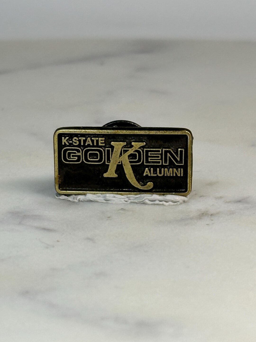 K-state Golden K Alumni Pin: Brass Finish - Collegiate Accessory - Etsy