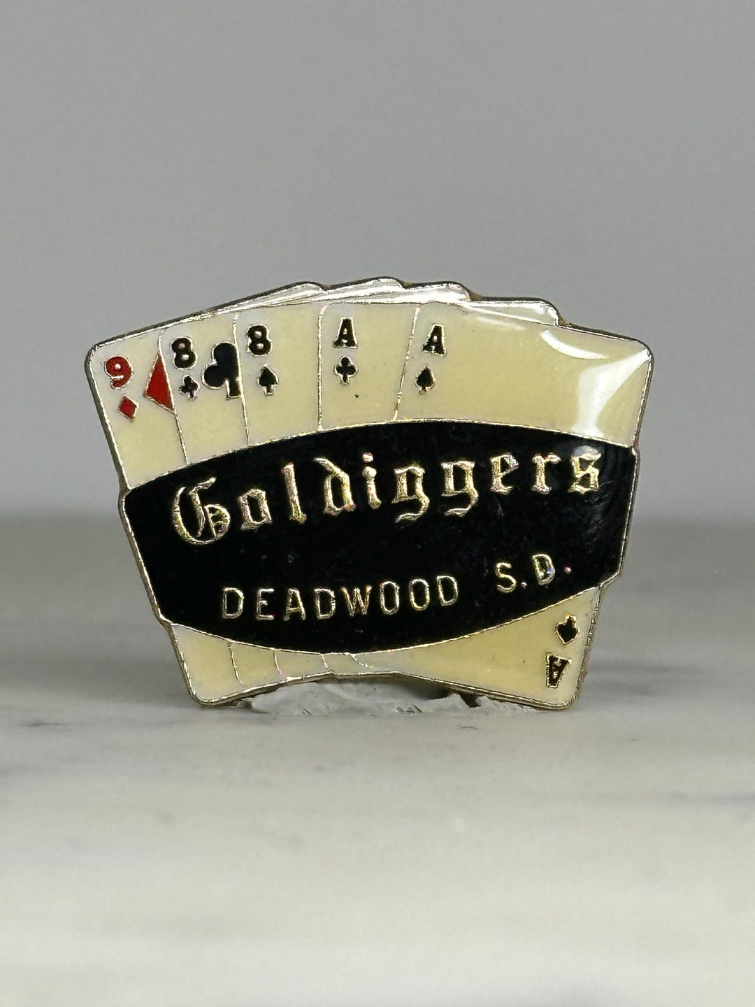 Golddiggers Deadwood SD Pin: Playing Card Style - Vintage Souvenir ...