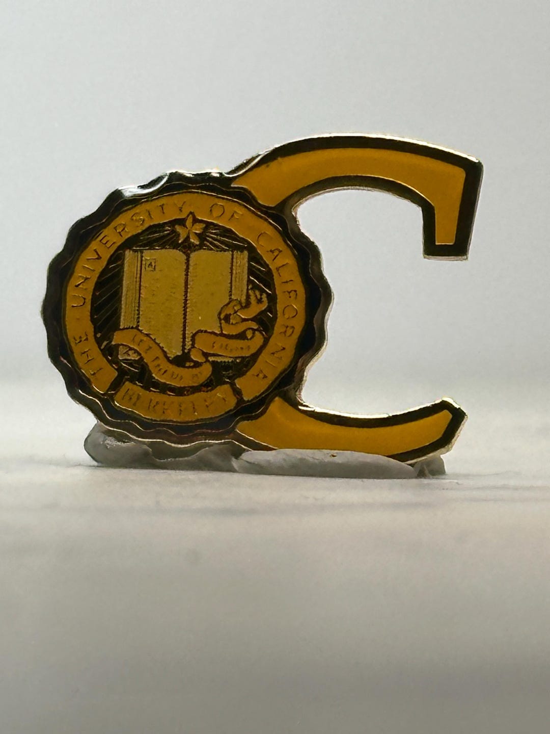 UC Berkeley Enamel Pin: Gold & Black Crest - Vintage College Accessory ...