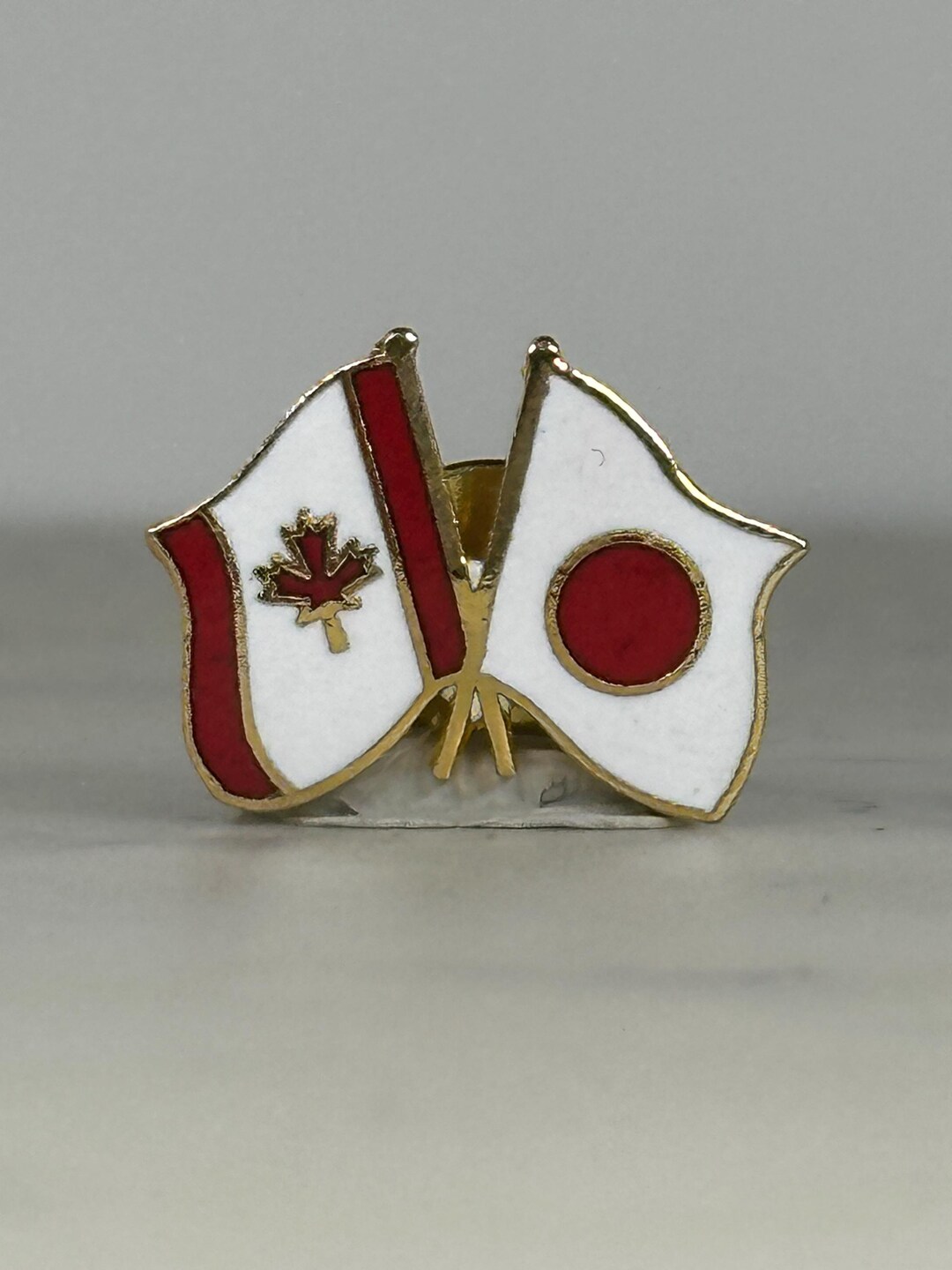 Canada Japan Flag Pin: Red & White Enamel - International Friendship ...