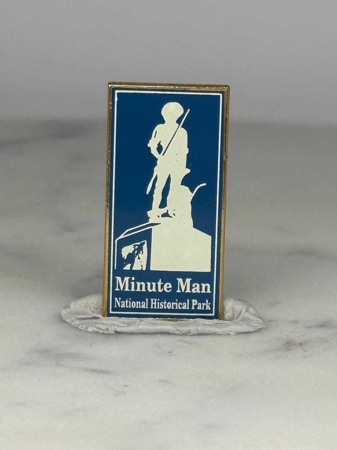 Minute Man National Park Pin: Blue Enamel Finish - Historical Accessory ...