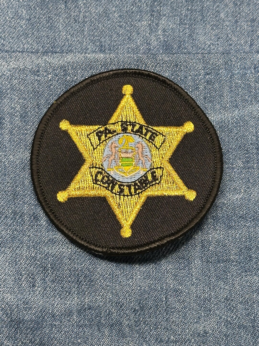 PA State Sheriff Collectable Patch: Sew-on Black & Gold - Law ...