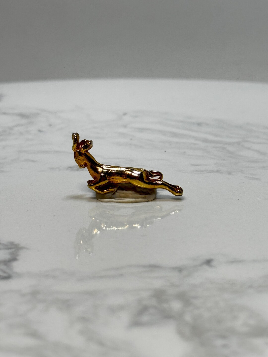 Leaping Deer Lapel Pin: Gold Tone Finish - Vintage Nature Accessory - Etsy