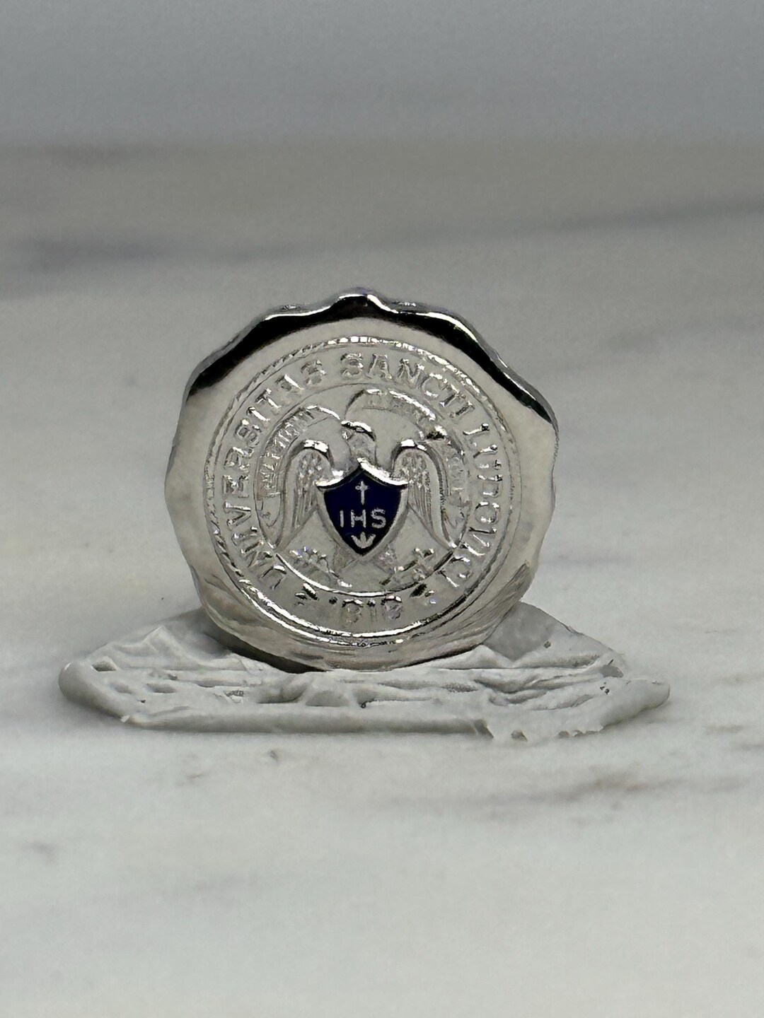 Saint Louis University Pin: Silver Tone Seal Crest - Vintage Academic ...