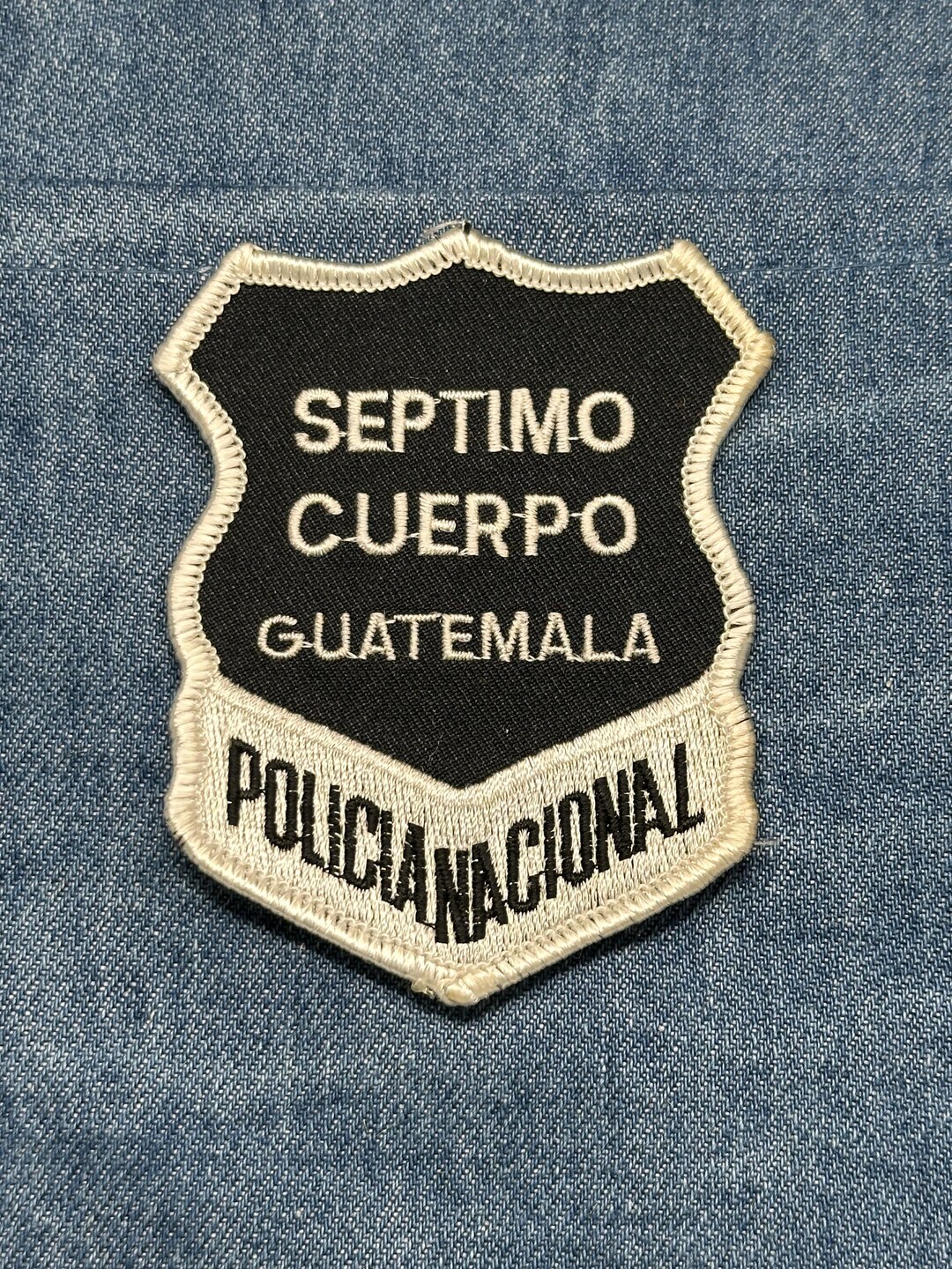 Guatemala Police Collectable Patch: Sew-on Black & White - Law ...