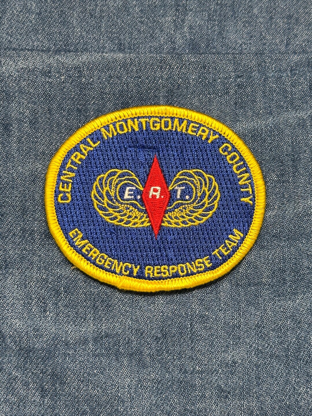 Central Montgomery County Emergency Response Team Patch: Iron-on Blue ...