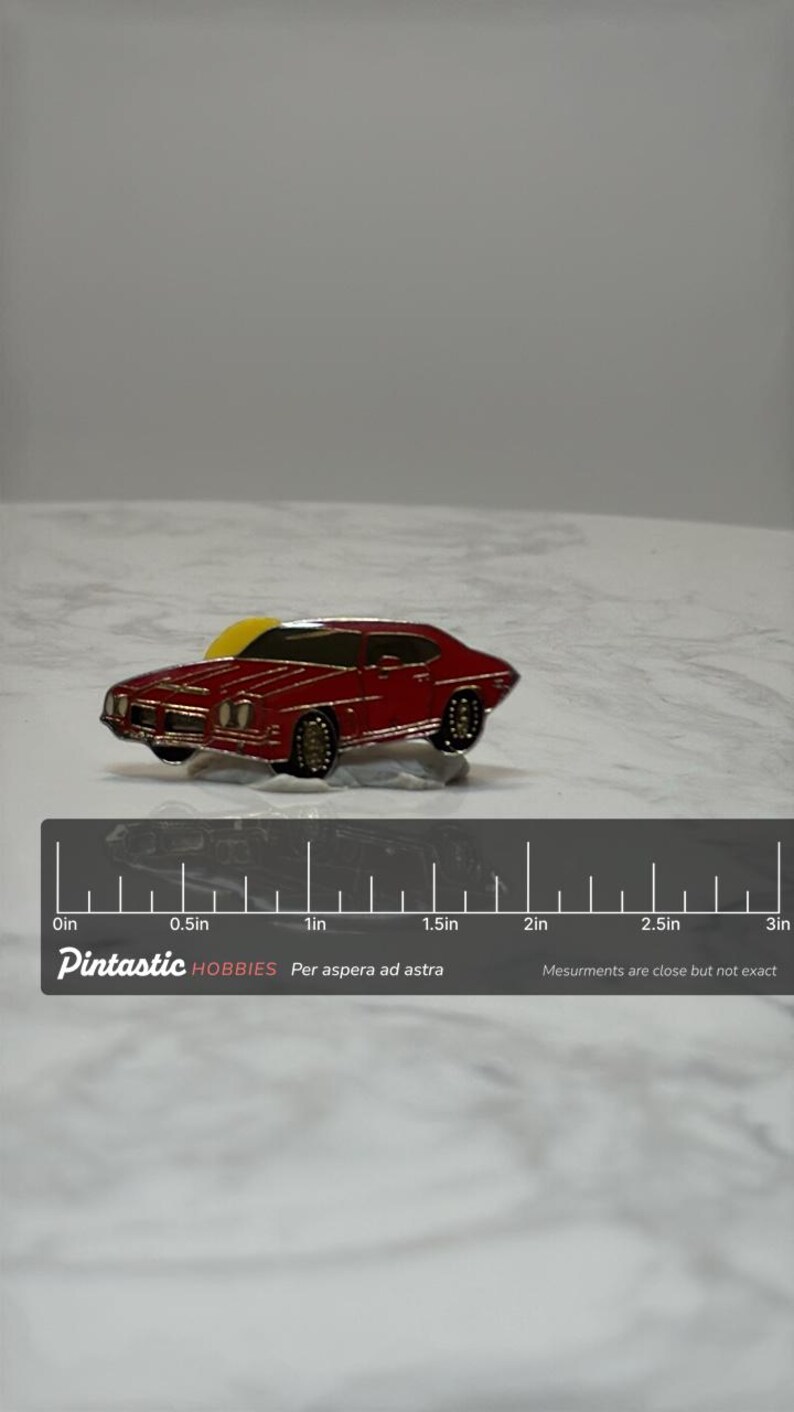 1971 Pontiac GTO Pin: Classic Red Muscle Car Enamel Collector Pin - Etsy