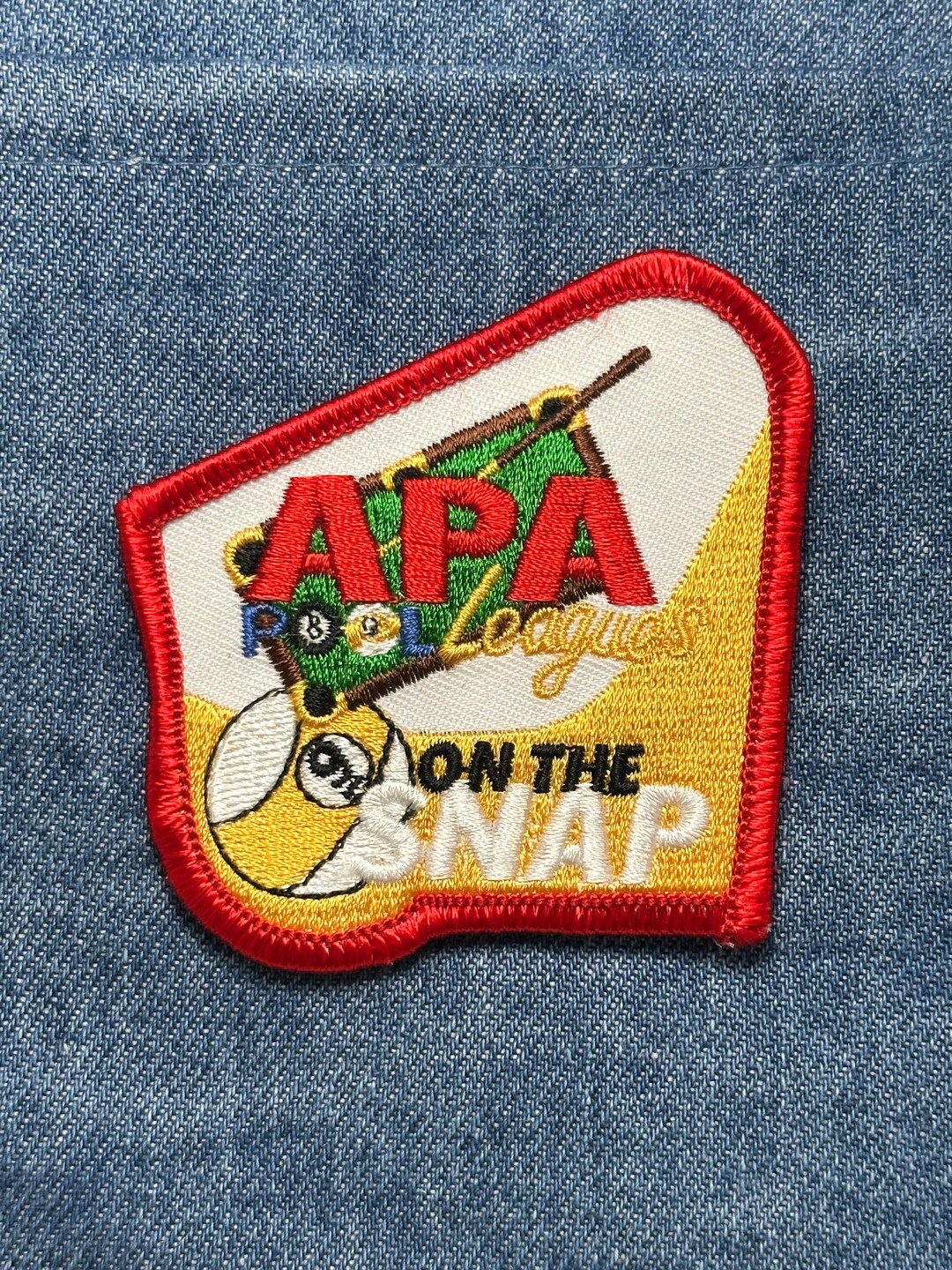 APA Pool Leagues Patch: Sew-on Bold Multi-color - Sports Accessory - Etsy