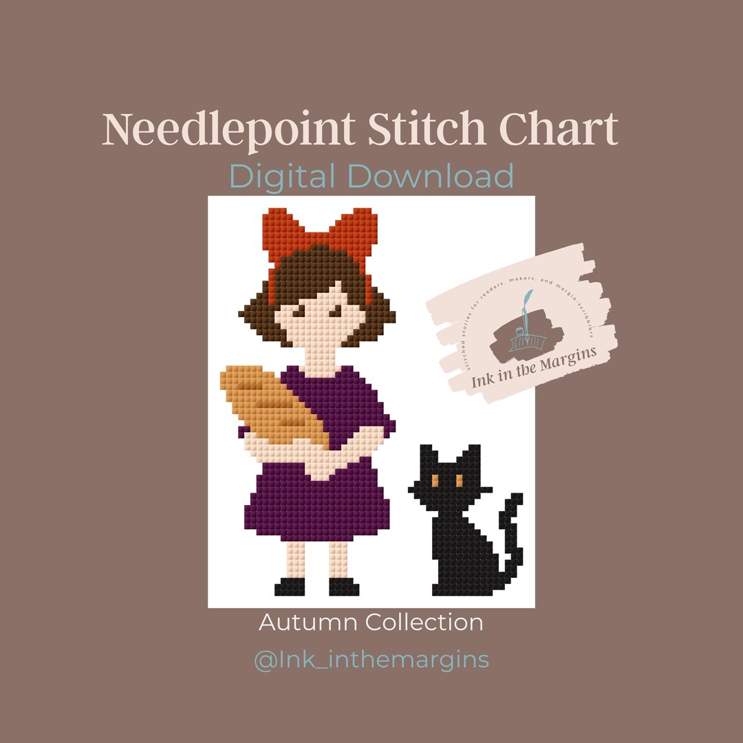 Kiki’s Delivery Service Needlepoint Chart | Instant Download/pdf Chart ...
