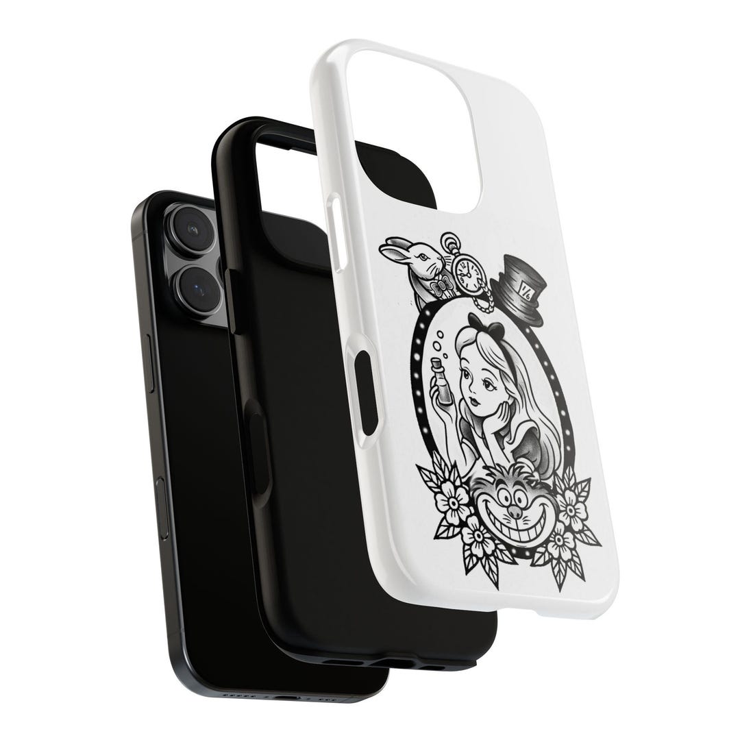 Alice in Wonderland Phone Case, Tough Cases for Book Lovers, Gift for ...
