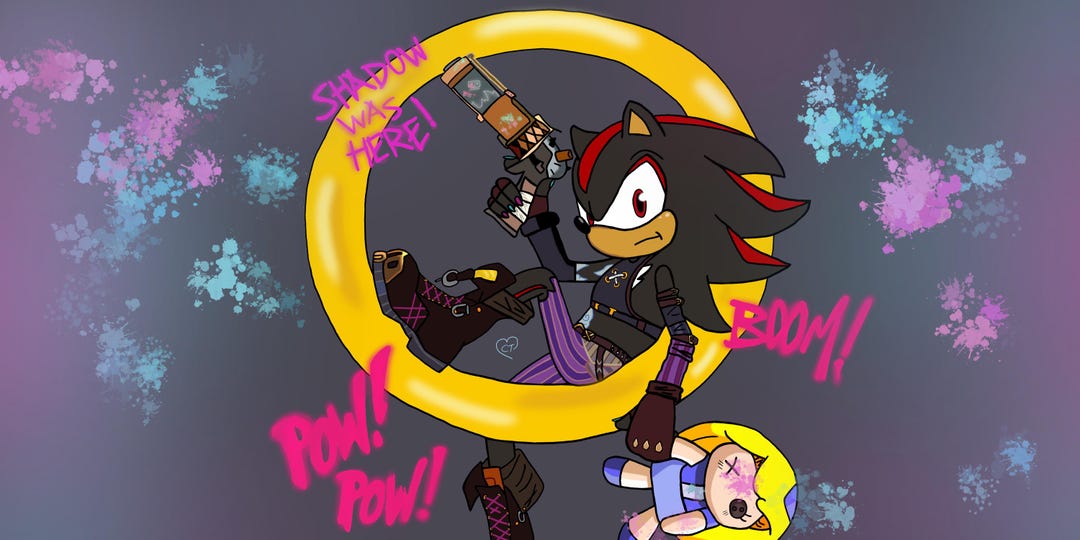 Sonic the Hedgehog Jinx X Shadow Arcane Crossover Digital Art - Etsy
