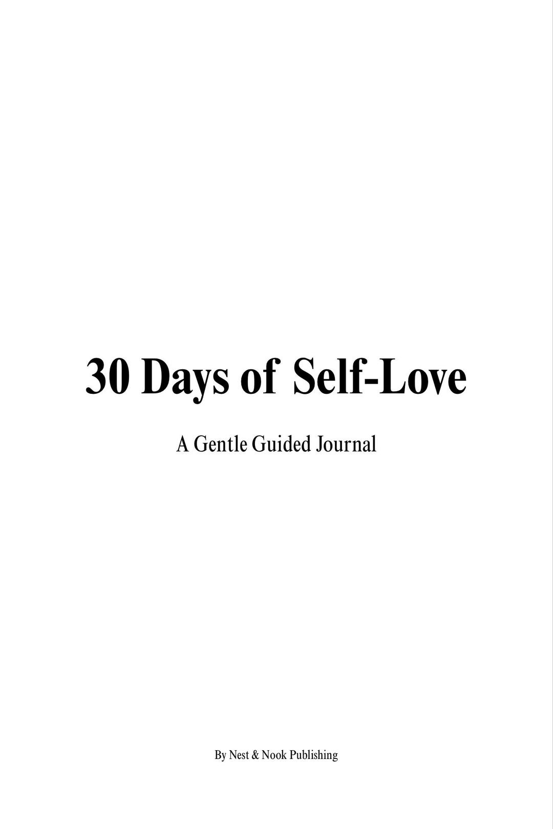 30 Day Self-love Challenge Journal | Guided Self Care Prompts - Etsy