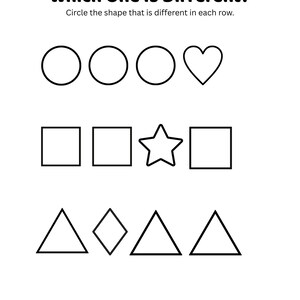 Toddler Shapes Activity Pack | Preschool Tracing & Matching Worksheets ...