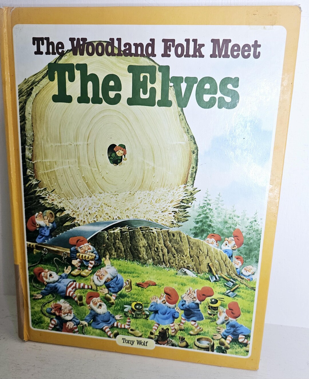 Vintage the Woodland Folk Meet the Elves Hardcover Story Book Ephemera ...
