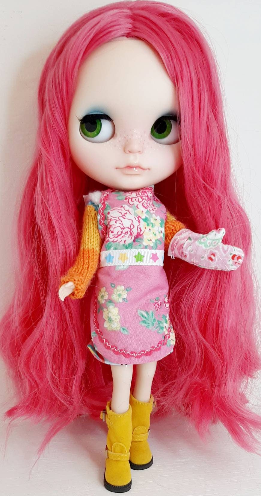 Miniature Blythe Doll Full Apron Oven Mitt Dollhouse Kitchen Lot of 2 ...