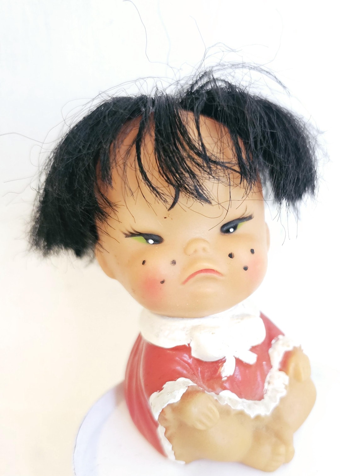 Vintage Kitsch Moody Cutie Vinyl Doll Sassy Emotion Crying Sad Face ...