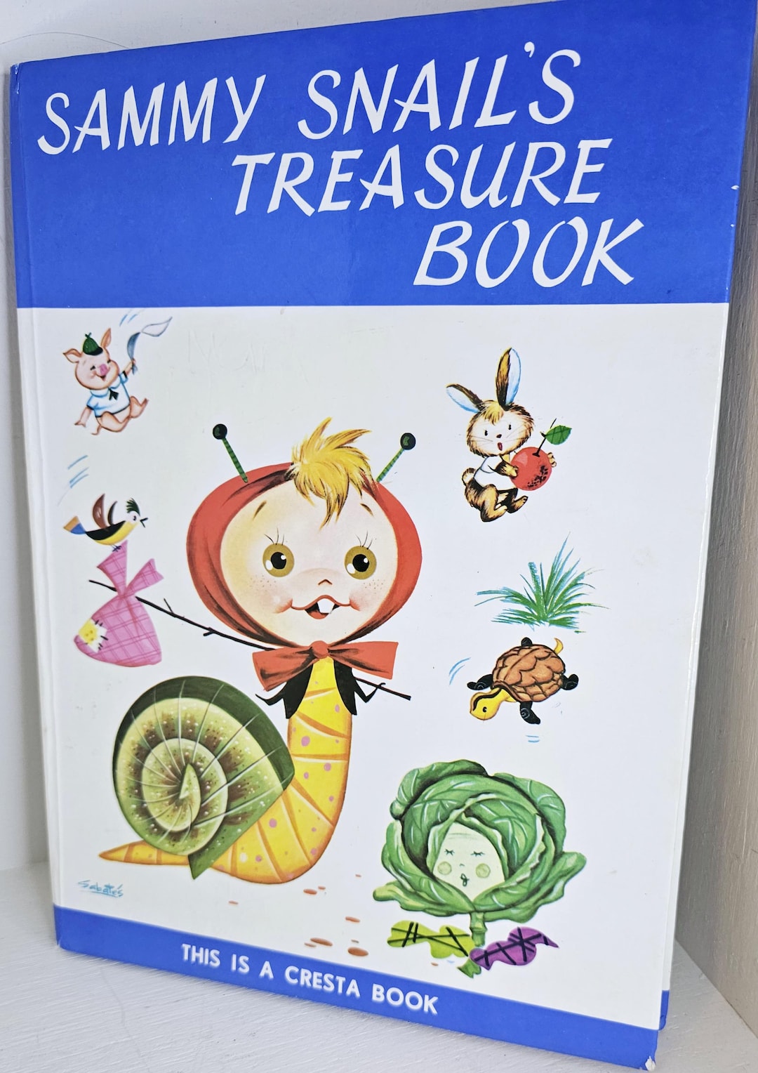 Vintage Sammy Snails Treasure Book Childrens Ephemera Collage Craft ...