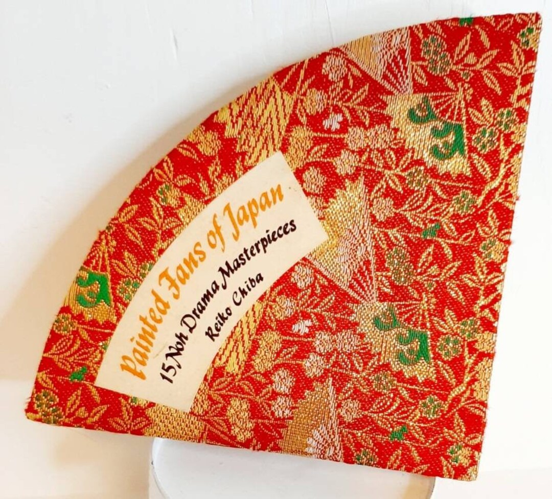 Vintage Painted Fans of Japan 15 Noh Drama Masterpieces Reiko Chiba ...