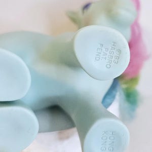 Vintage G1 Sunlight My Little Pony 1980s Rainbow Hair Pastel Blue Girly ...