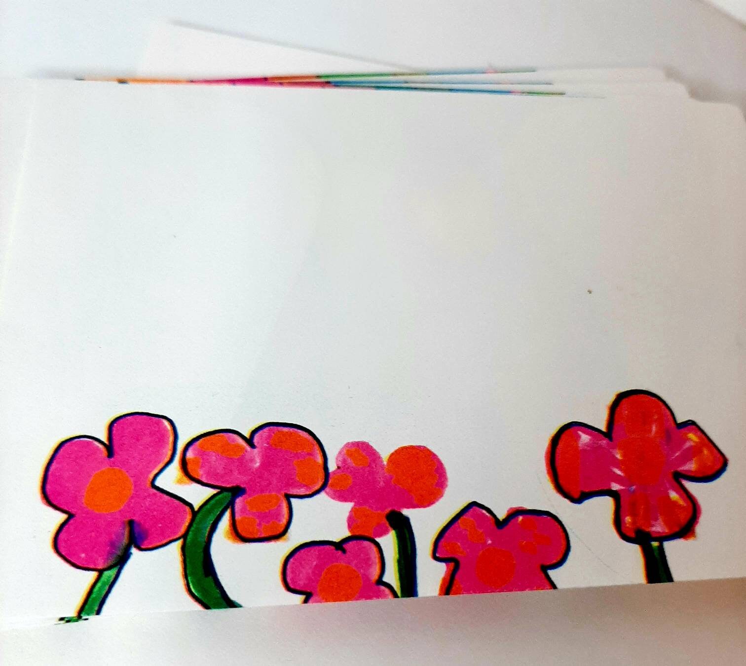 Vintage Letter writing set Paper Envelopes Flower Power 70s | Etsy