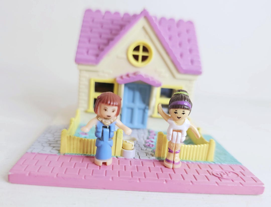 Vintage Bluebird Polly Pocket Cozy Cottage Miniature Doll House ...