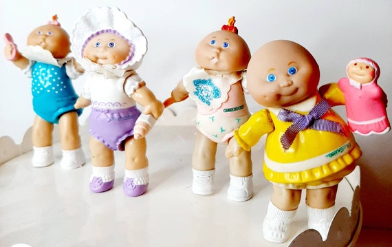 Vintage Cabbage Patch Kid Vinyl Posable Mini Figures Dolls | Etsy Australia