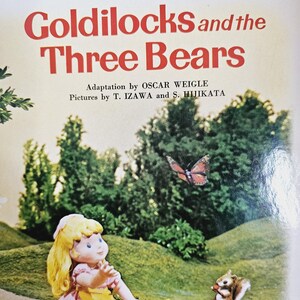Vintage Kitsch Goldilocks and the Three Bears A Puppet Story Book ...