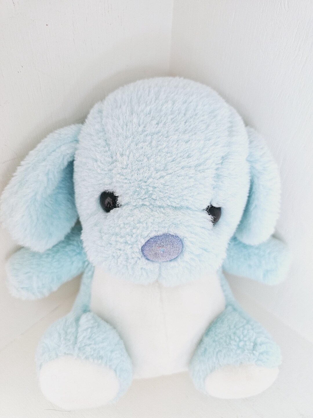 Vintage Kitsch 1980s Plush Pastel Blue Puppy Sunny Toys Carebear ...
