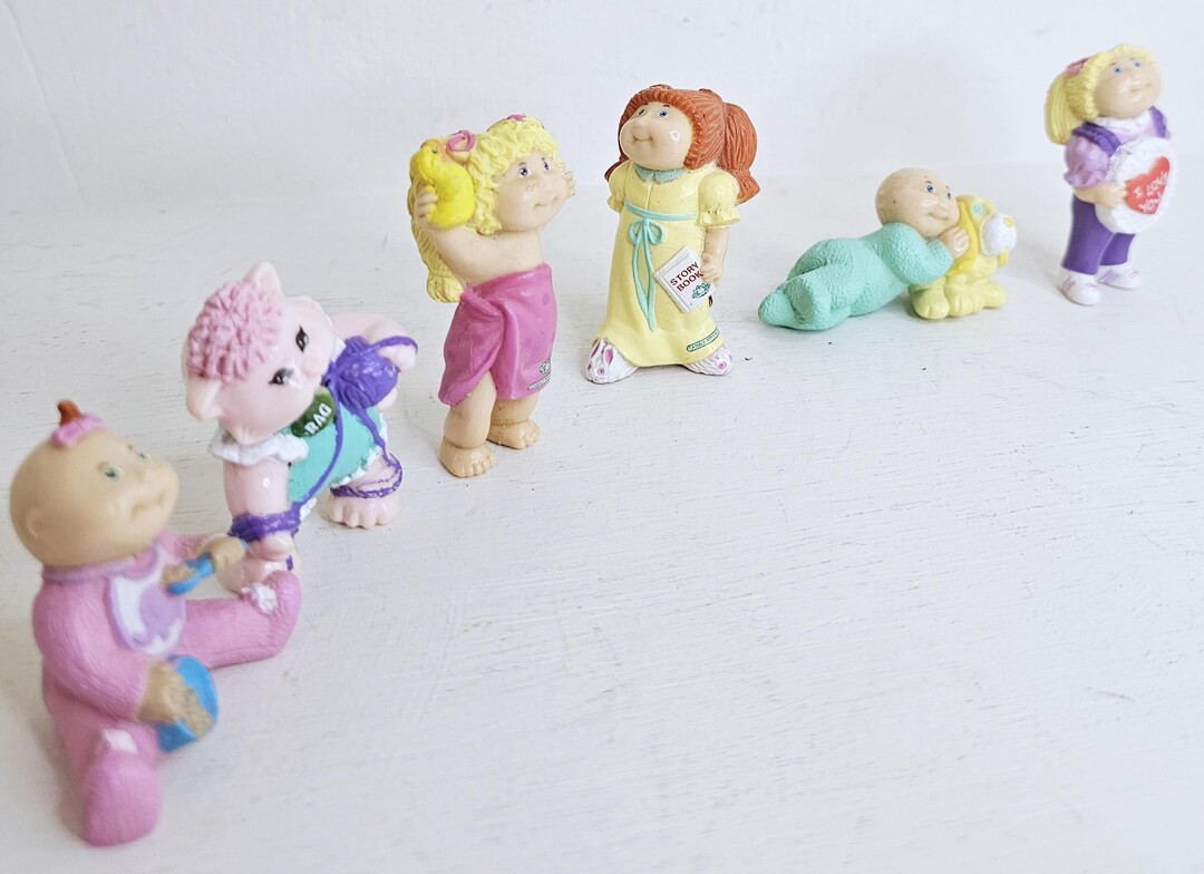 Vintage Cabbage Patch Kid Koosa Vinyl Solid Mini Figures Dolls 1984 ...
