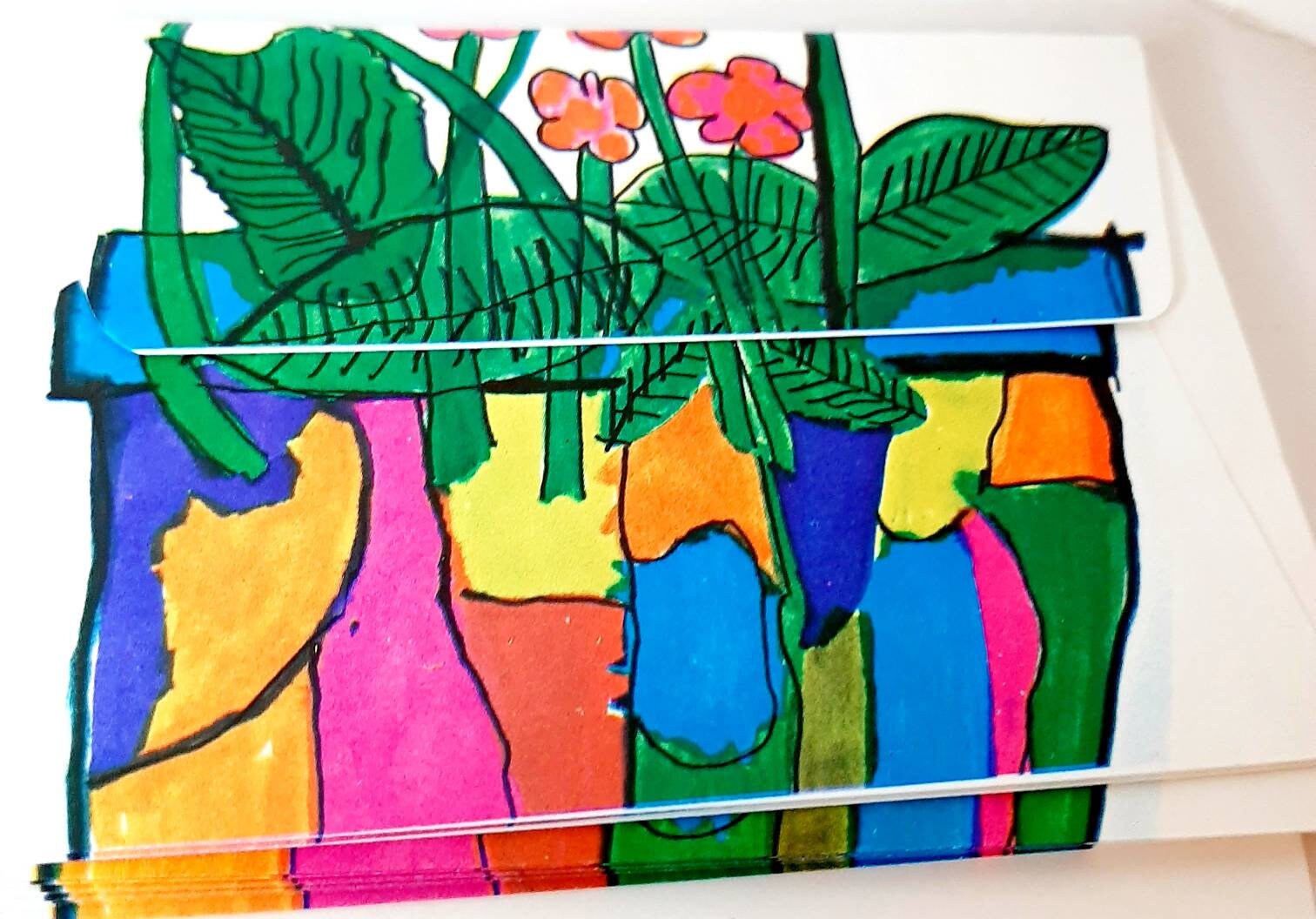 Vintage Letter writing set Paper Envelopes Flower Power 70s | Etsy