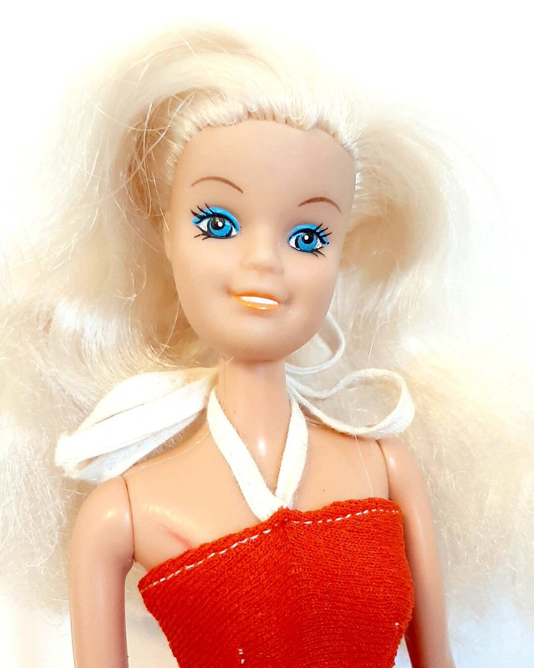 Vintage Totsy Blonde Blue Eyes Barbie Fashion Doll Clone Red Hand Made ...