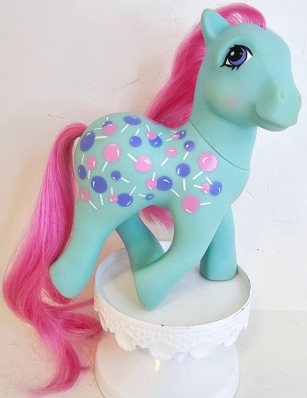 Vintage G1 1987 Twice as Fancy Lollipop Sweet Tooth My Little Pony ...
