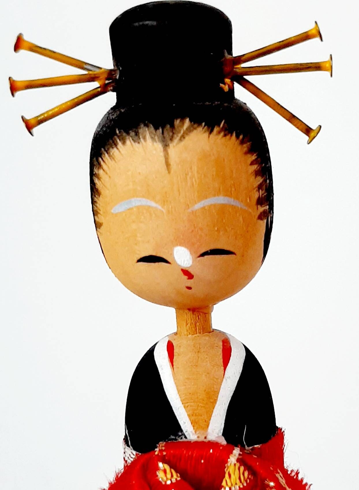 Vintage Japanese Miniature Geisha Dressed Traditional Silk | Etsy