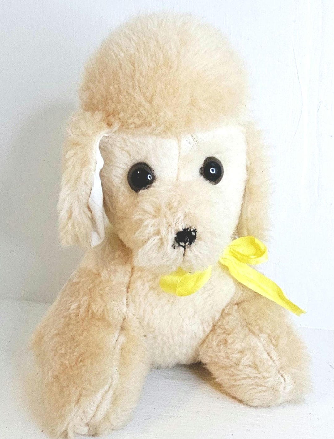 Vintage Kitsch Yoshi Pet Plush Poodle Small Soft Toy Dog Puppy Furry ...