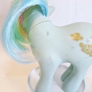 Vintage G1 Sunlight My Little Pony 1980s Rainbow Hair Pastel Blue Girly ...